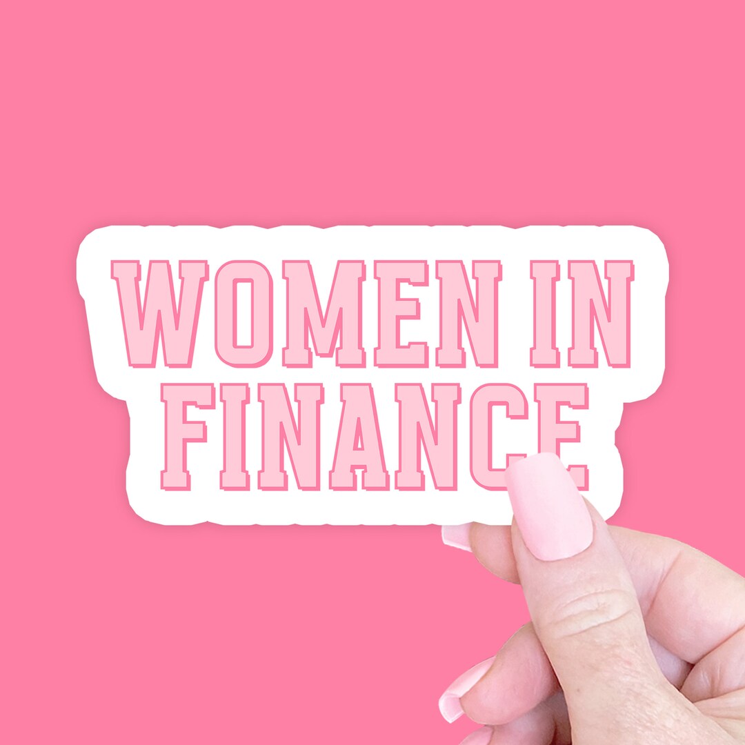 Women in Finance Sticker Gift, Financial Advisor Laptop Sticker Womens ...