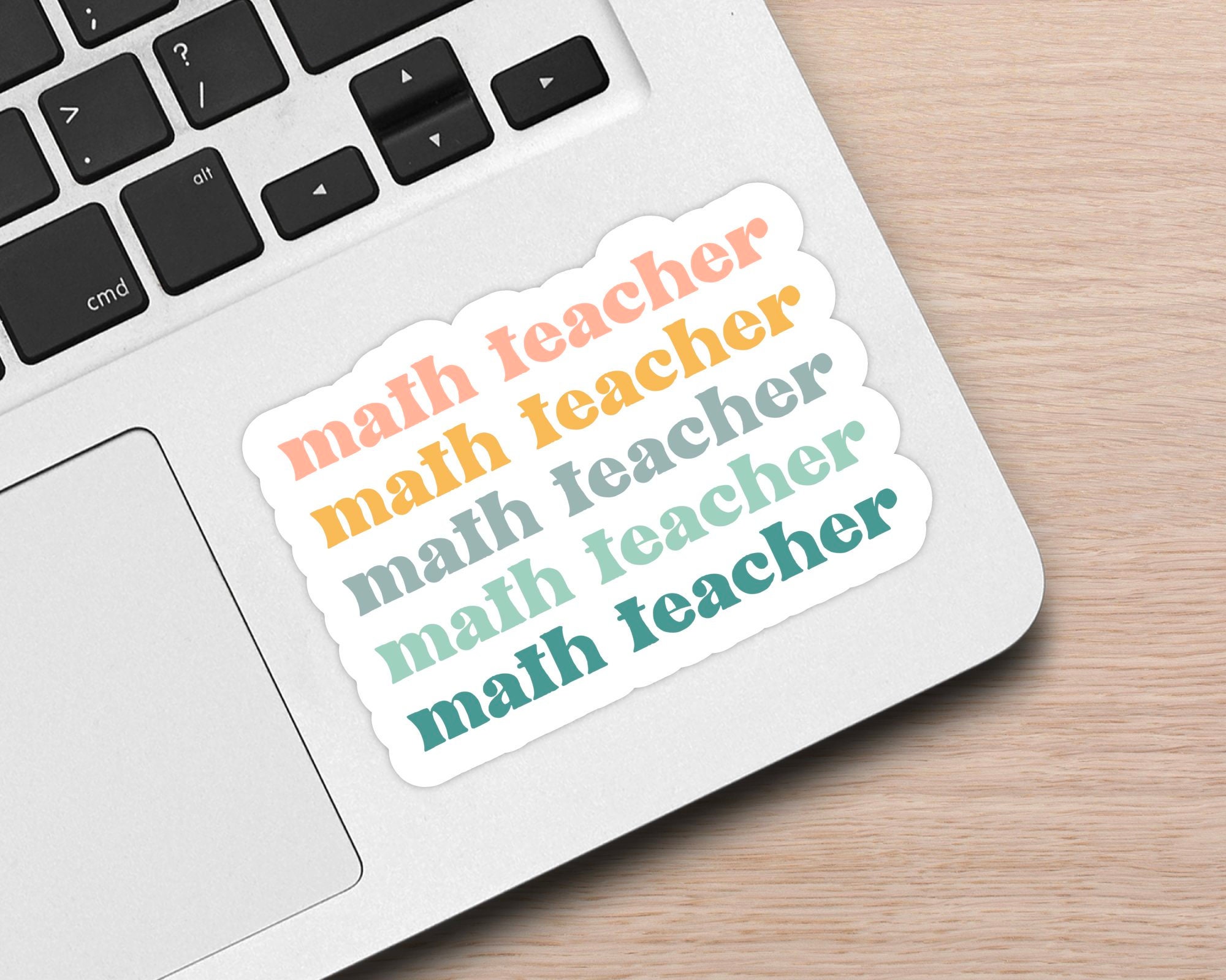 Math Teacher Sticker Gift Math Teacher Laptop Water Bottle - Etsy