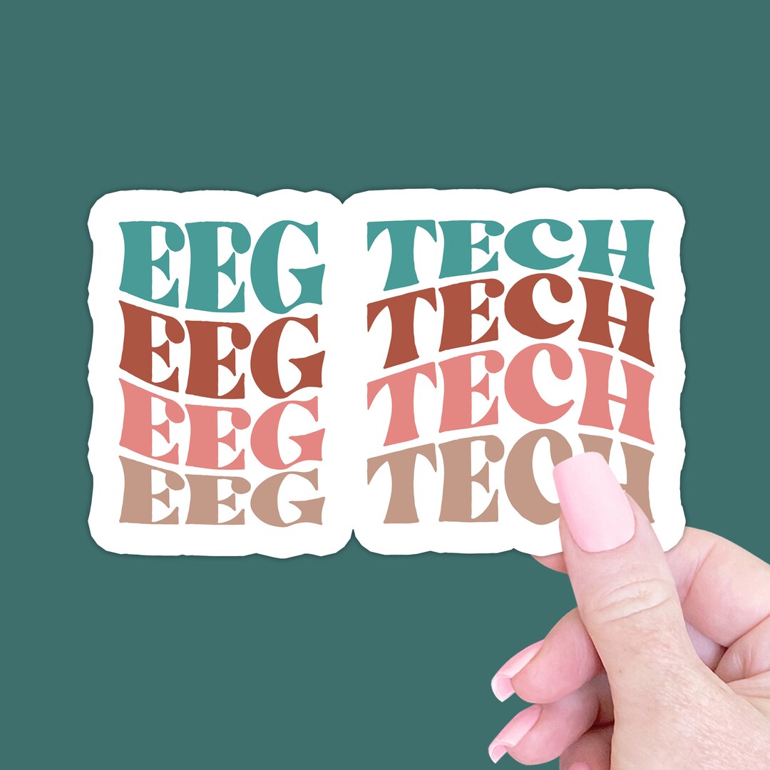 EEG Technician Sticker Gift, EEG Tech Laptop Sticker Gift,eeg ...