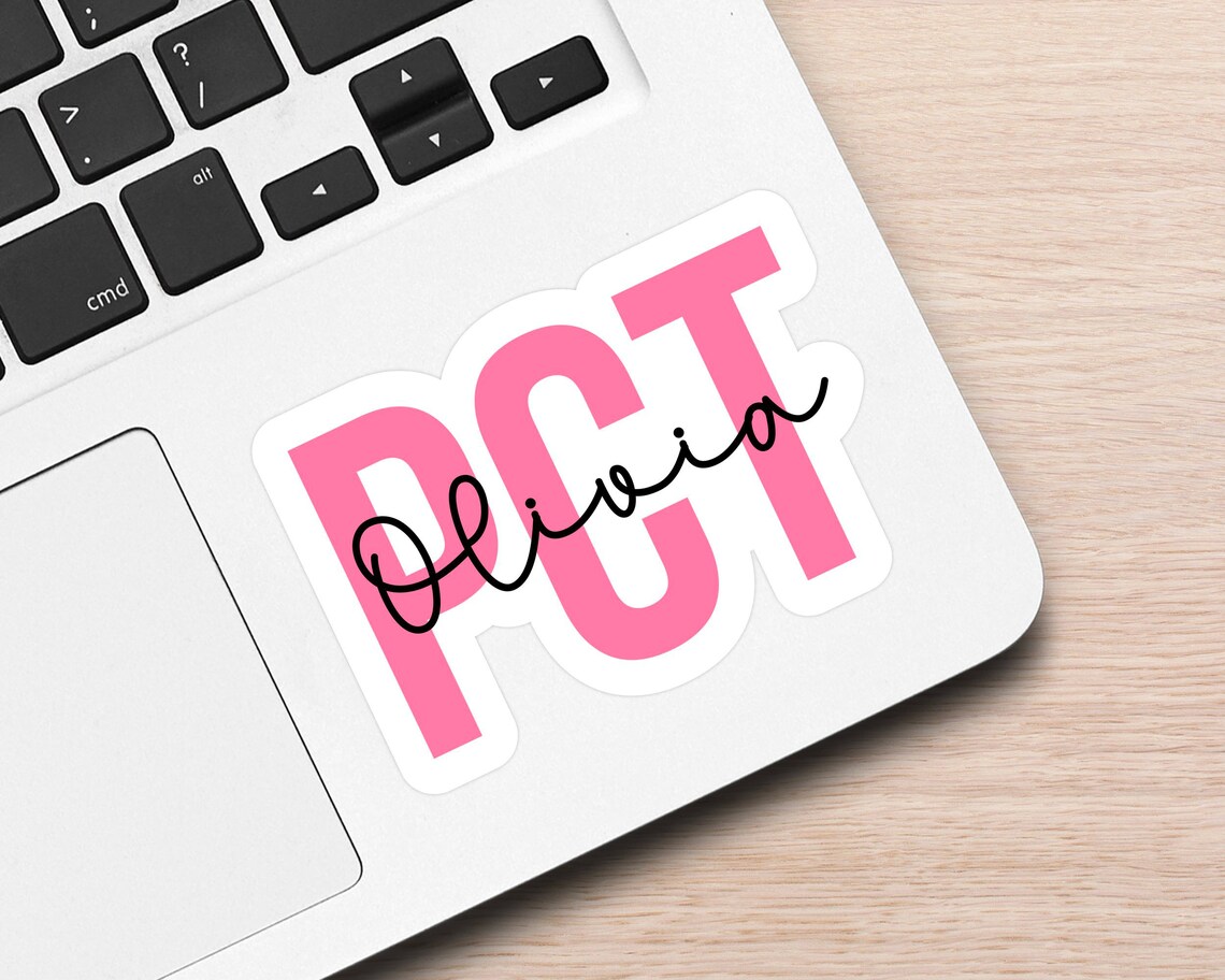 PERSONALIZED PCT Sticker Gift, Custom Patient Care Technician Laptop ...