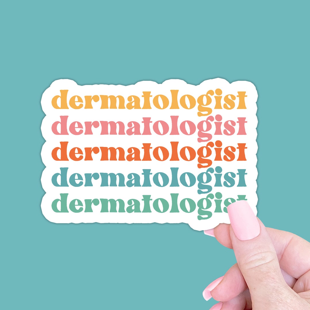 Dermatologist Sticker Gift, Dermatology Laptop Sticker Water Bottle ...