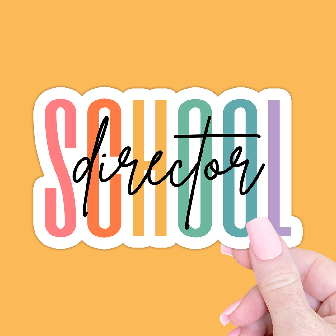 School Director Sticker Gift, School Director Coordinator Laptop ...