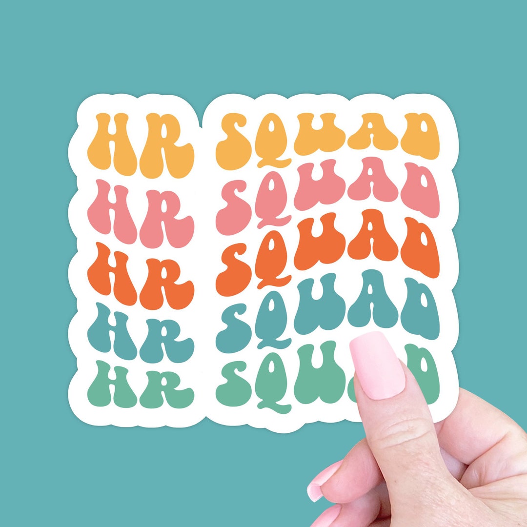 HR Human Resources Squad Sticker Gift, HR Squad Crew Team Laptop ...