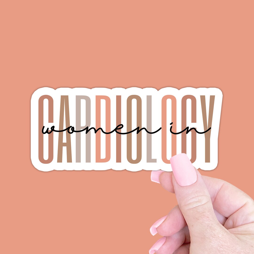 Women in Cardiology Sticker Gift, Cardiologist Laptop Water Bottle ...