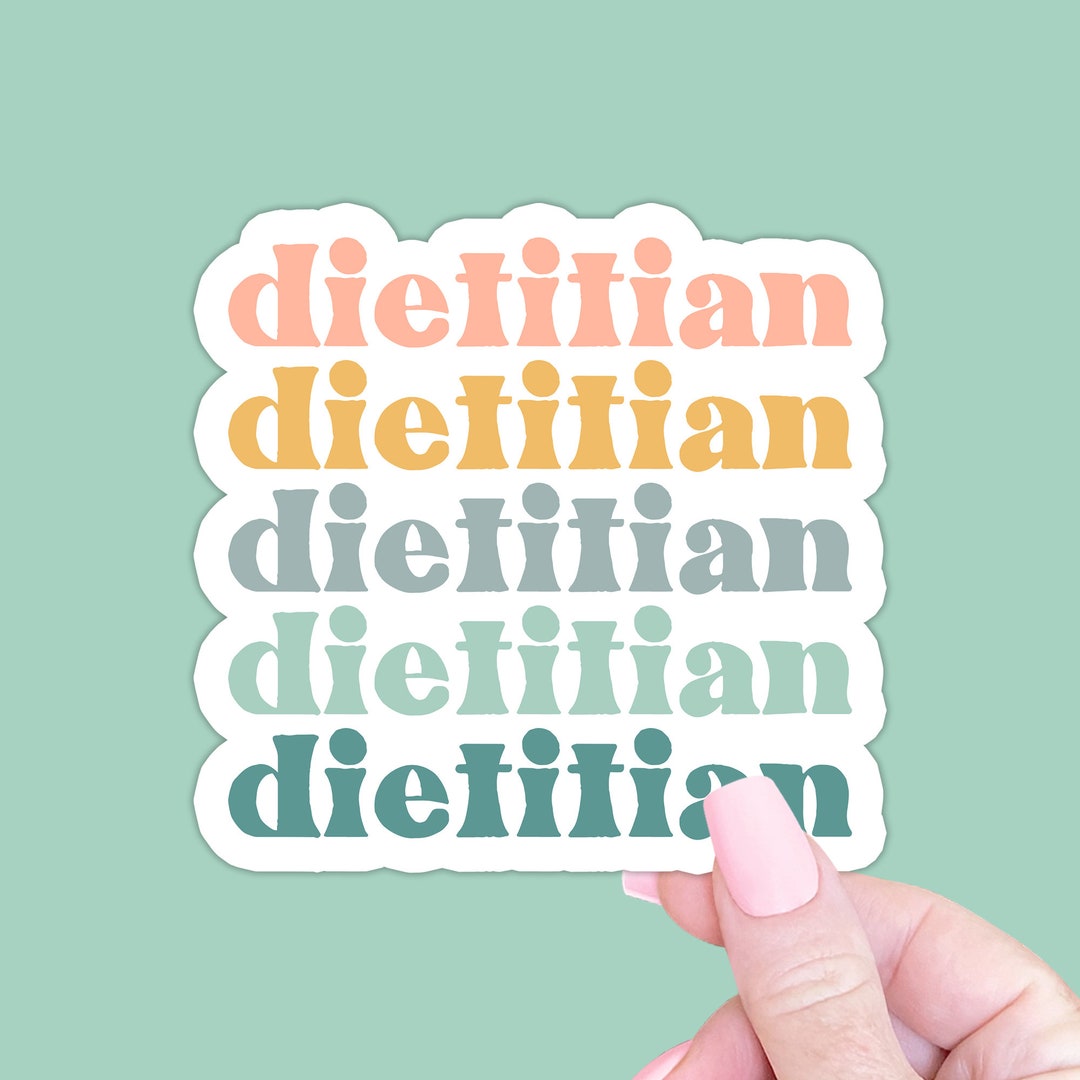Dietitian Sticker Gift, Registered Dietitian Laptop or Water Bottle ...