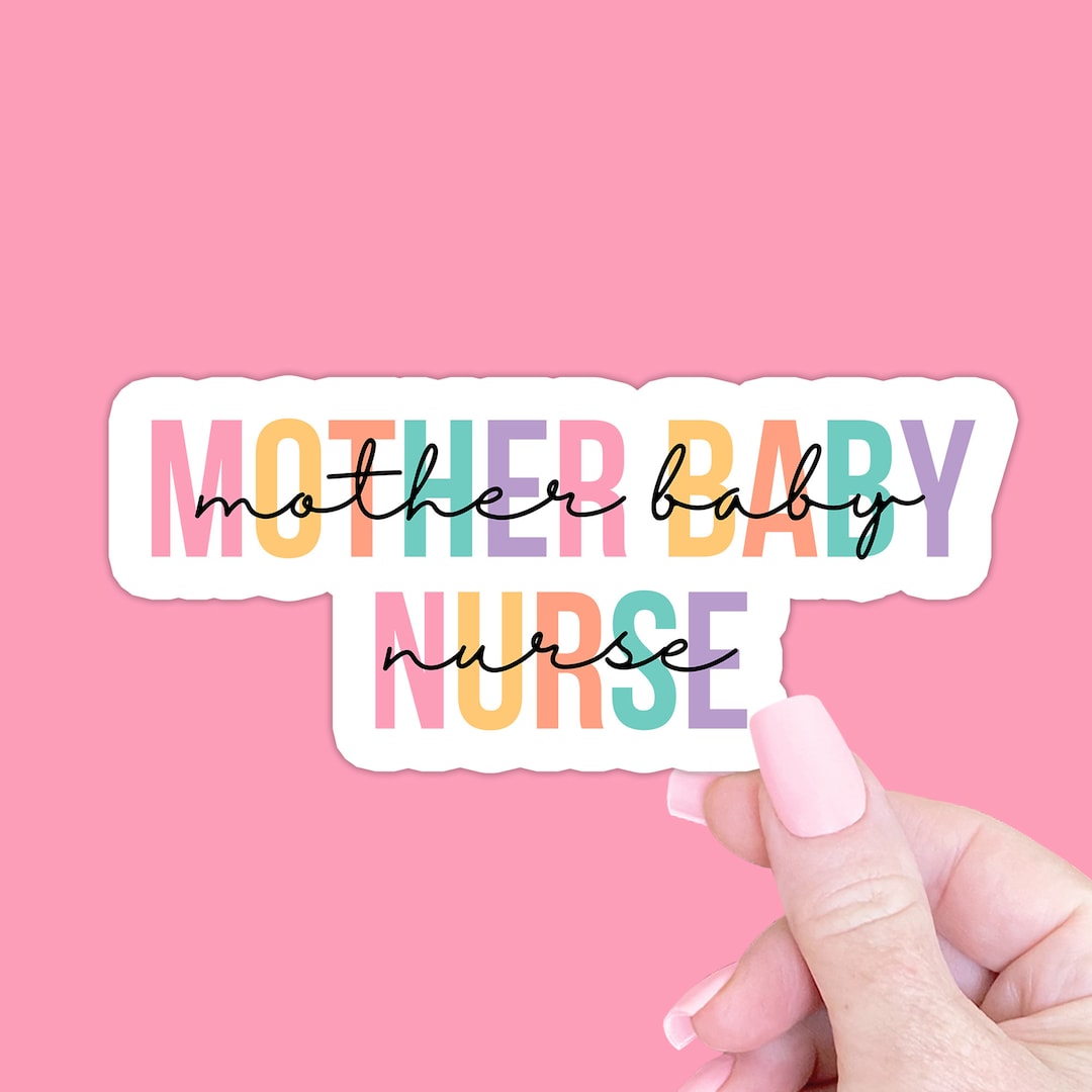 Mother Baby Nurse Sticker Gift, LD Nursing Lapto Sticker, L and D Nurse ...