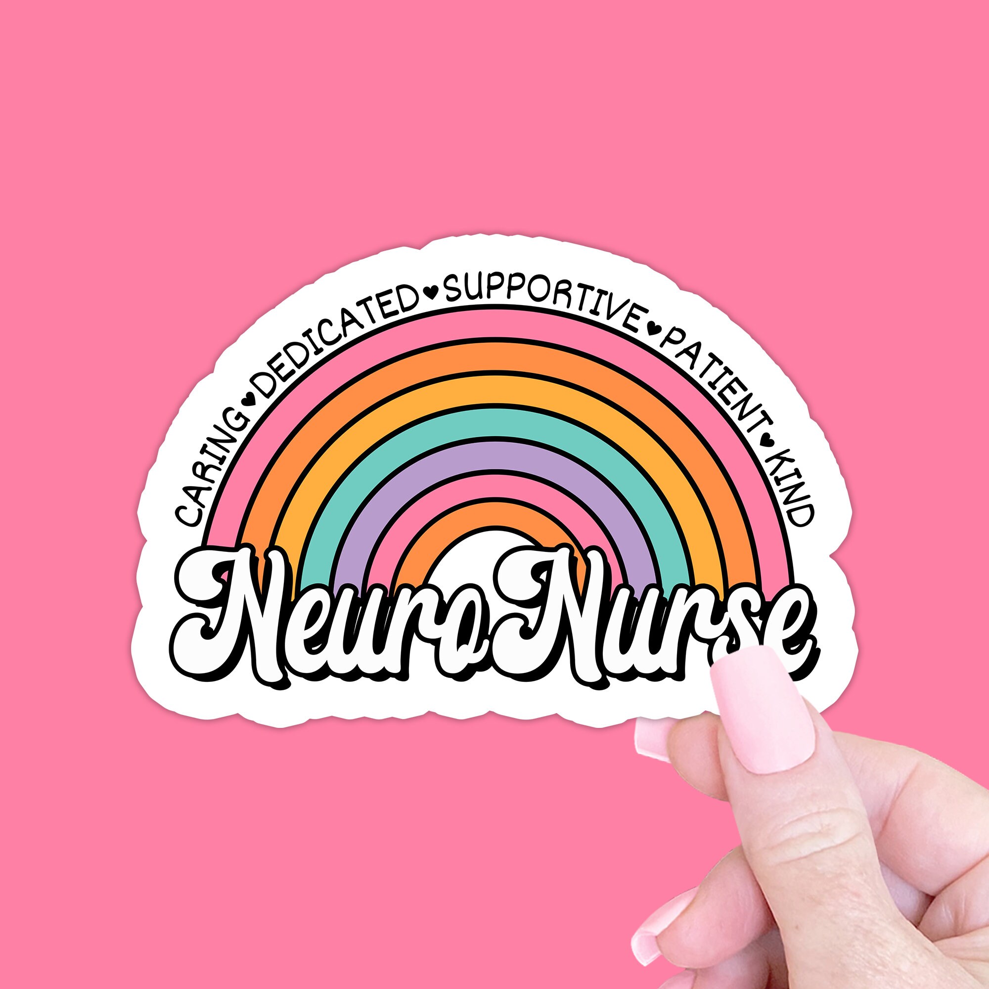 Neuro Nurse Sticker Gift, Neurology Nurse Laptop Sticker, Neuro Nurse ...