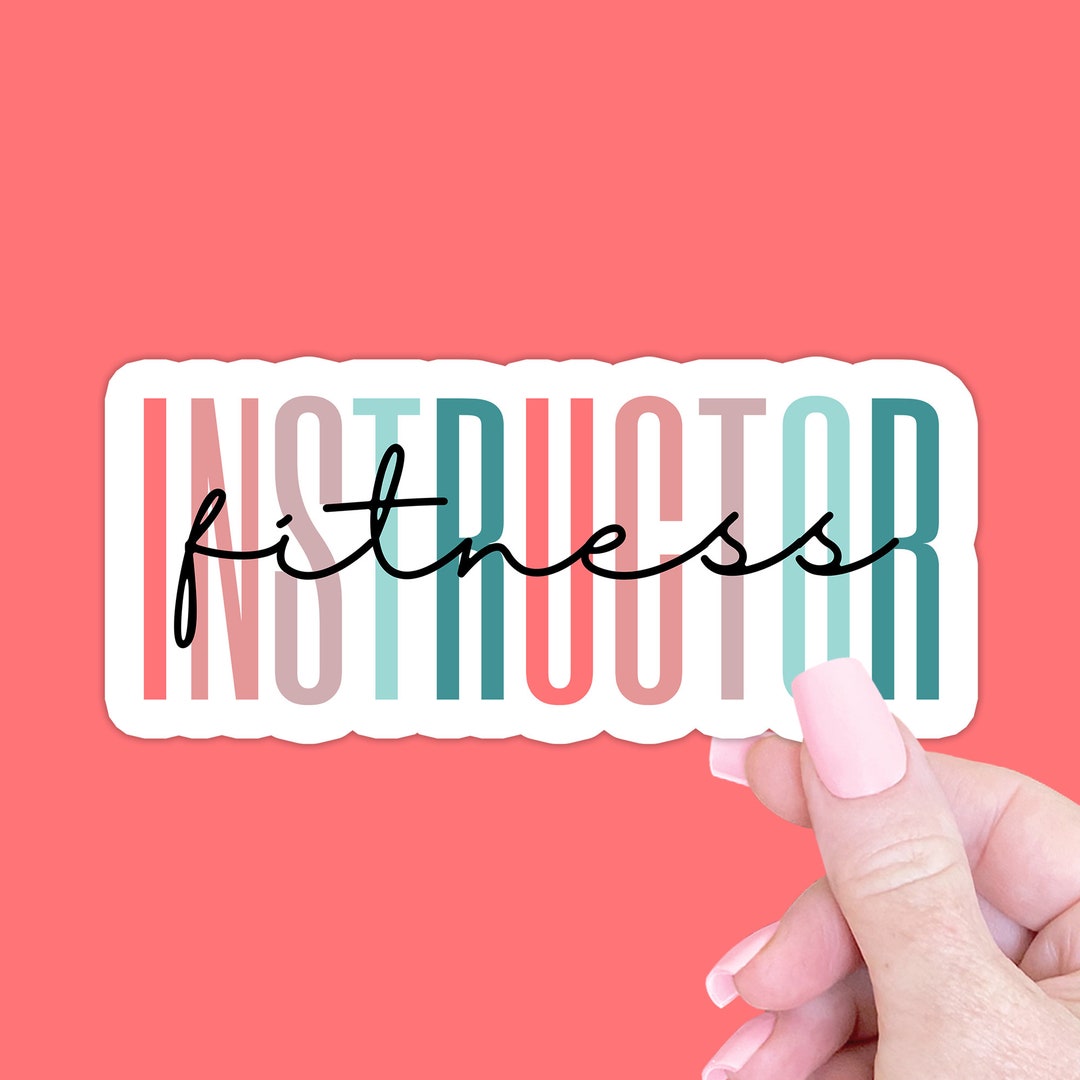 Fitness Instructor Sticker Gift, Fitness Instructor Coach Laptop ...
