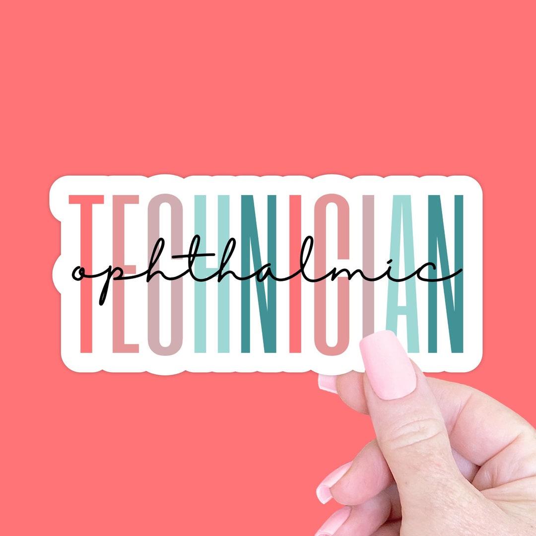 Ophthalmic Technician Sticker Gift, Ophthalmologist Laptop Sticker Gift ...