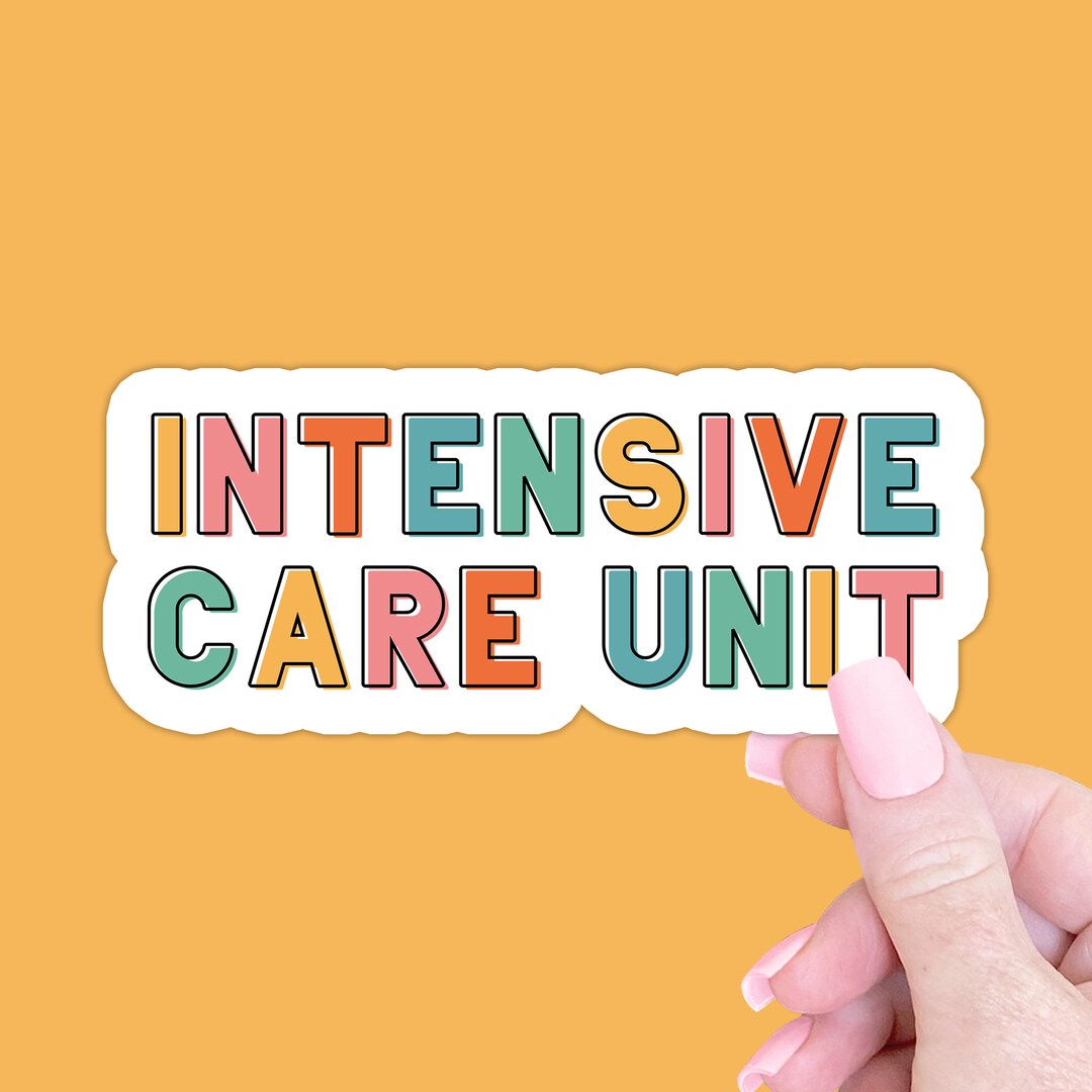 Intensive Care Unit Sticker Gift, ICU Nurse Laptop Sticker Gift, ICU ...