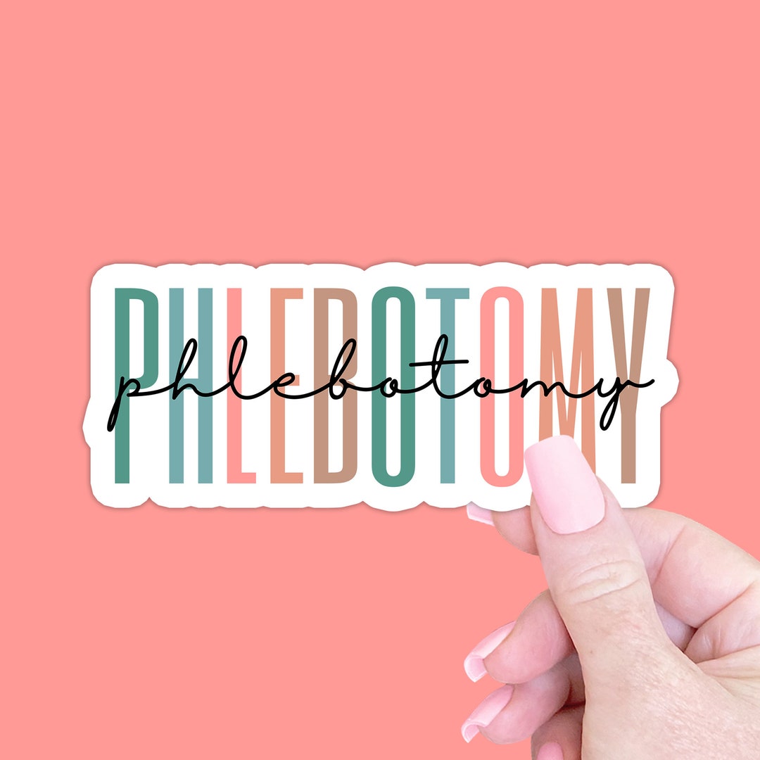 Phlebotomy Sticker Gift, Phlebotomist Laptop Sticker Gift, Phlebotomy ...