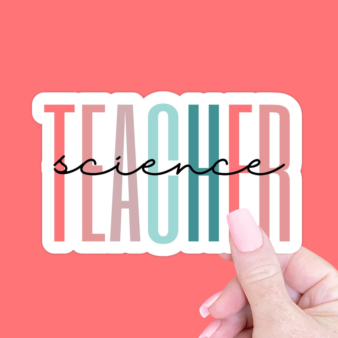 Science Teacher Sticker Gift, Science Teacher Laptop Water Bottle ...