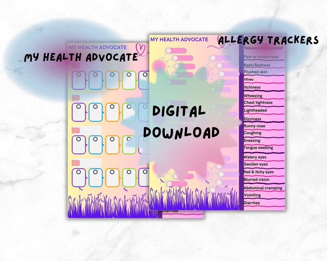 Allergy Tracker - My Health Advocate - Etsy