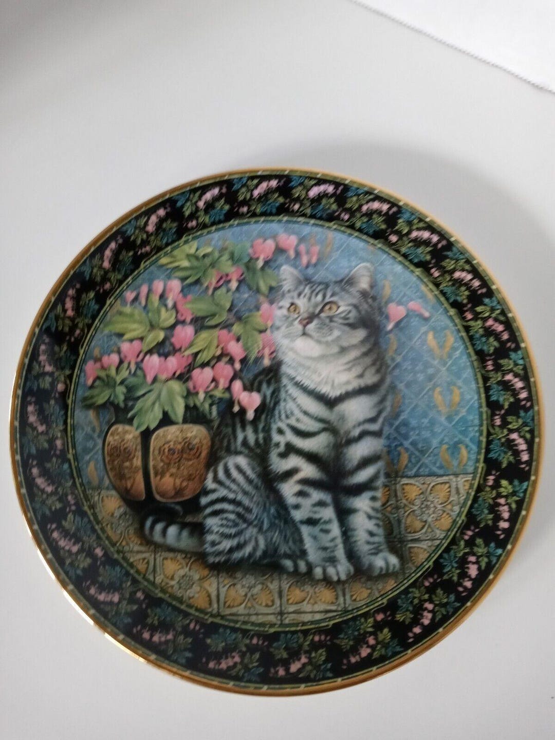 Lesley Anne Ivory Royal Doulton Cat Plate 2000 Cats on Minton Tiles ...