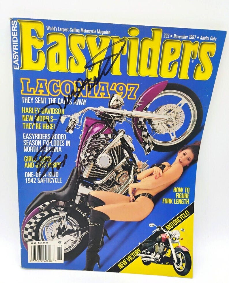 Dusty Hill ZZ Top Autograph Easyriders 11/1997 - Etsy