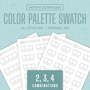 Color Palette Swatch Chart Blank Color Palette Swatch Sheet Color ...
