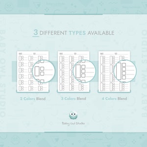 Color Blends Chart Color Combinations Chart Printable Color Blend ...