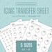 Apple Royal Icing Transfer Sheets Printable Apple Royal Icing Templates ...