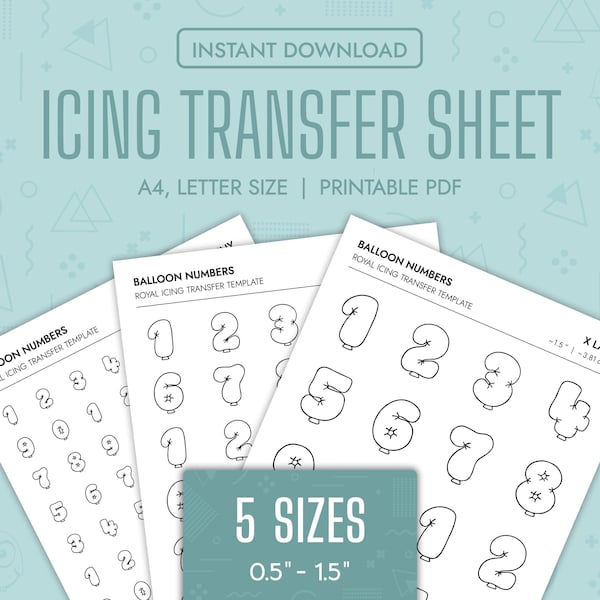 Royal Icing Templates - Etsy UK