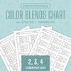 126 Arrtx Pre-filled Color Chart - Names and Numbers Pre-filled in ...