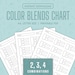 Color Blends Chart Color Combinations Chart Printable Color Blend ...