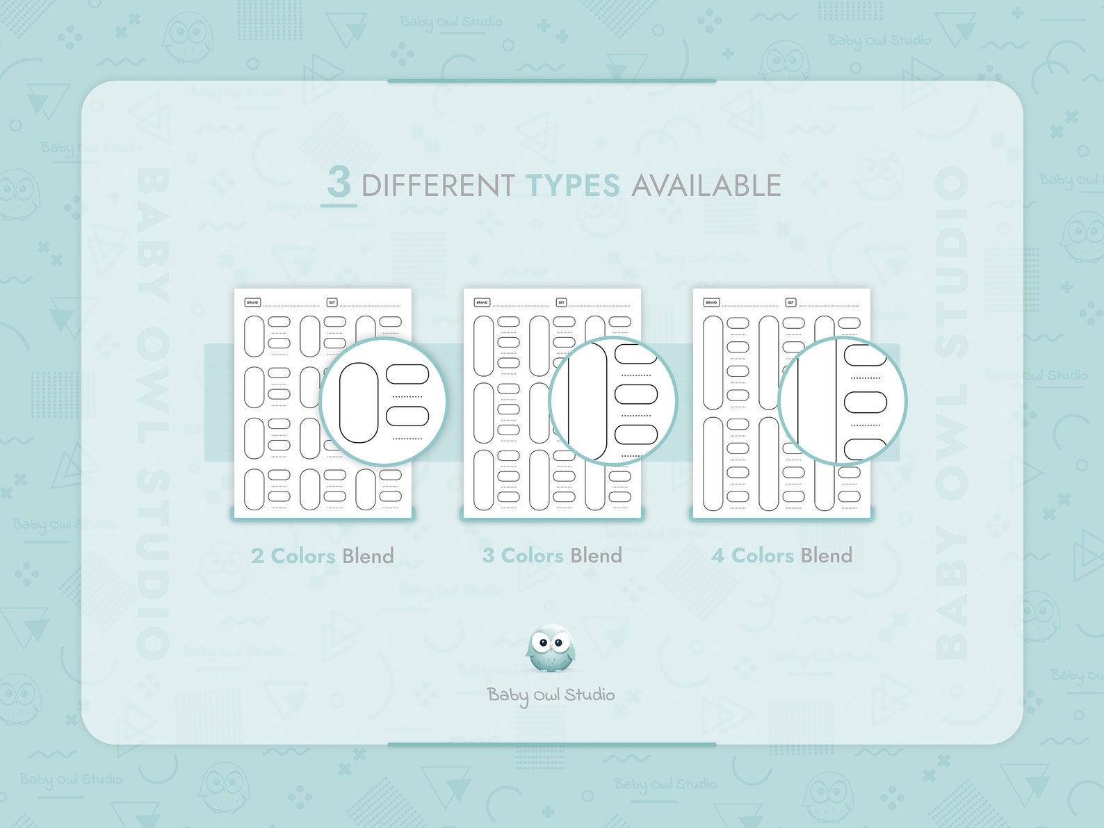 Color Blends Chart Color Combinations Chart Printable Color Blend ...