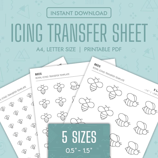 Bee Transfers - Etsy