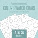 Color Blends Chart Color Combinations Chart Printable Color Blend ...