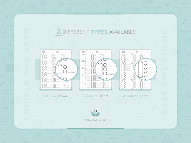 Color Blends Chart Color Combinations Chart Printable Color Blend ...
