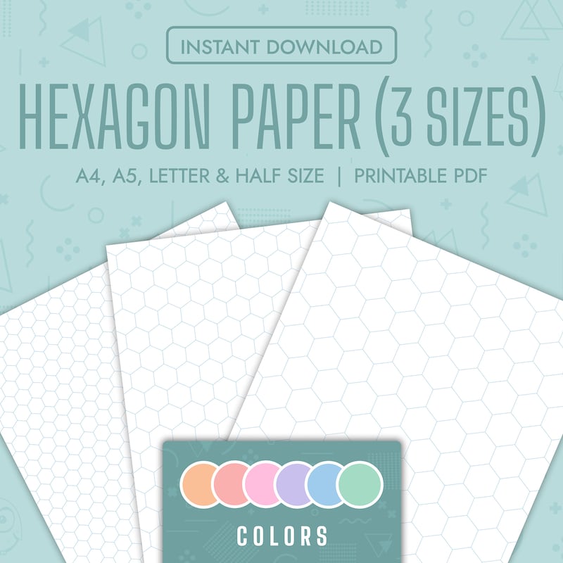 Hexagon Paper - Etsy