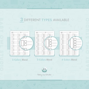 Color Blends Chart Color Combinations Chart Printable Color Blend ...