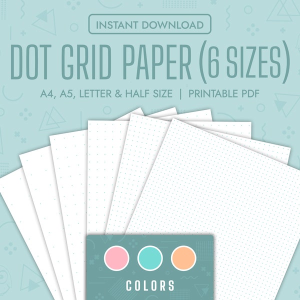 Dot Grid Paper - Etsy