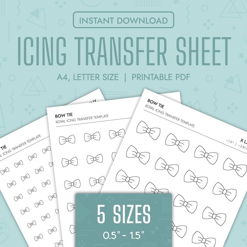 Traceable Bow Template - Etsy