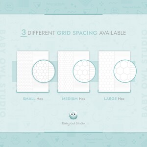 Hexagonal Grid Paper Bundle Printable Organic Chemistry Paper Templates ...