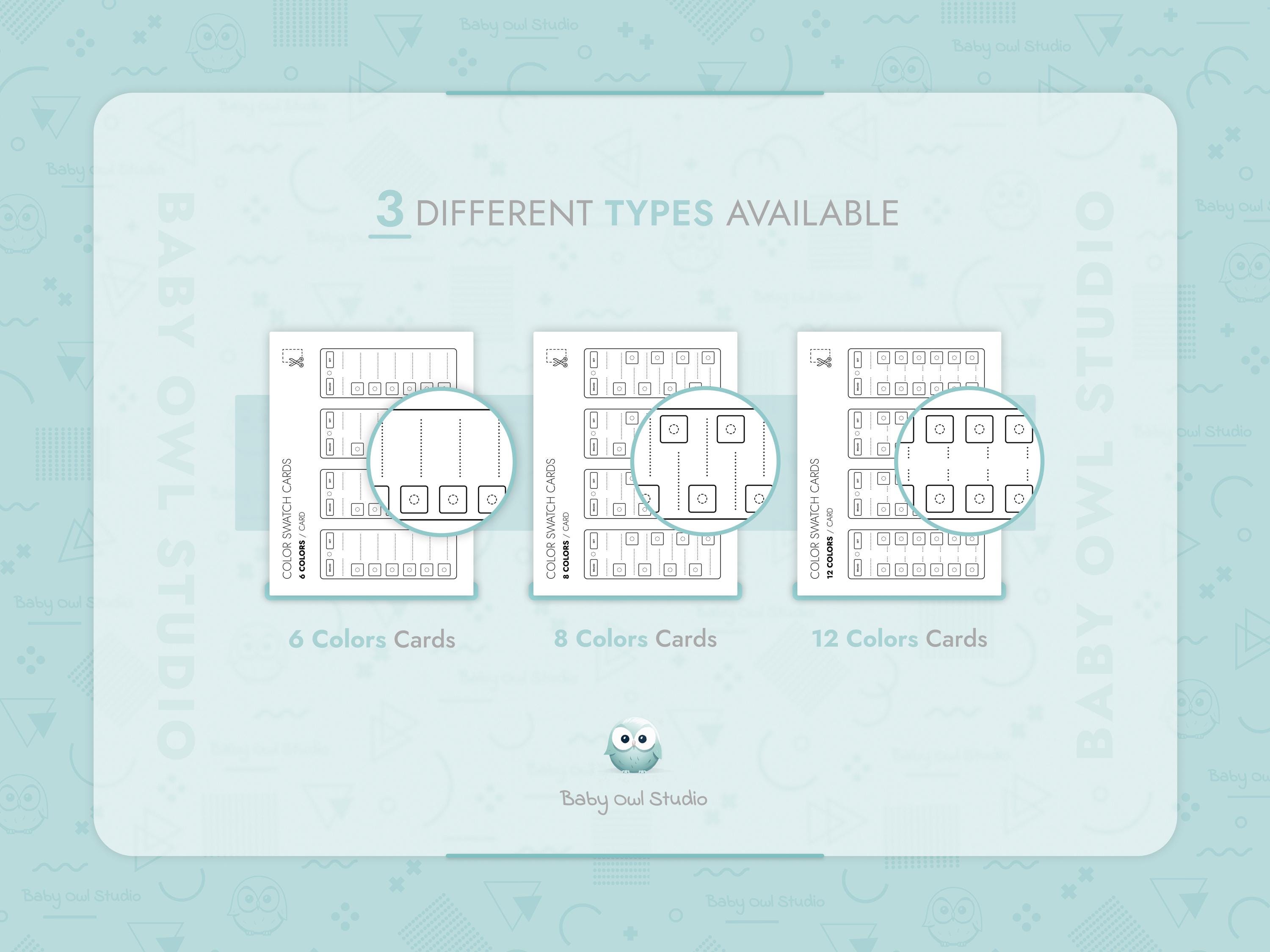 Color Swatch Cards Blank Color Cards Printable Color Swatch Template ...