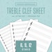 Treble Clef Sheet Blank Music Sheet Printable Treble Clef Sheet ...