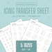 Numbers Royal Icing Transfer Sheets Printable Numbers Royal Icing ...