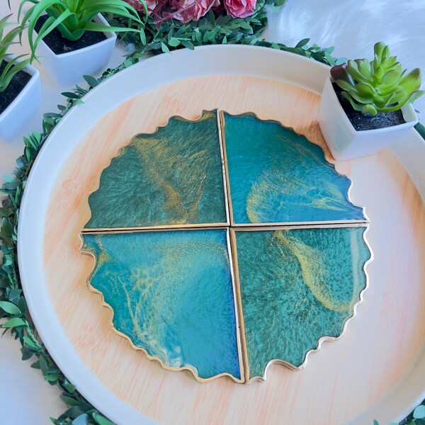 Coasters Green - Etsy