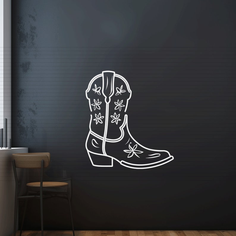 Cowboy Boot Svg PNG EPS Dxf SVG Ai Files - Etsy