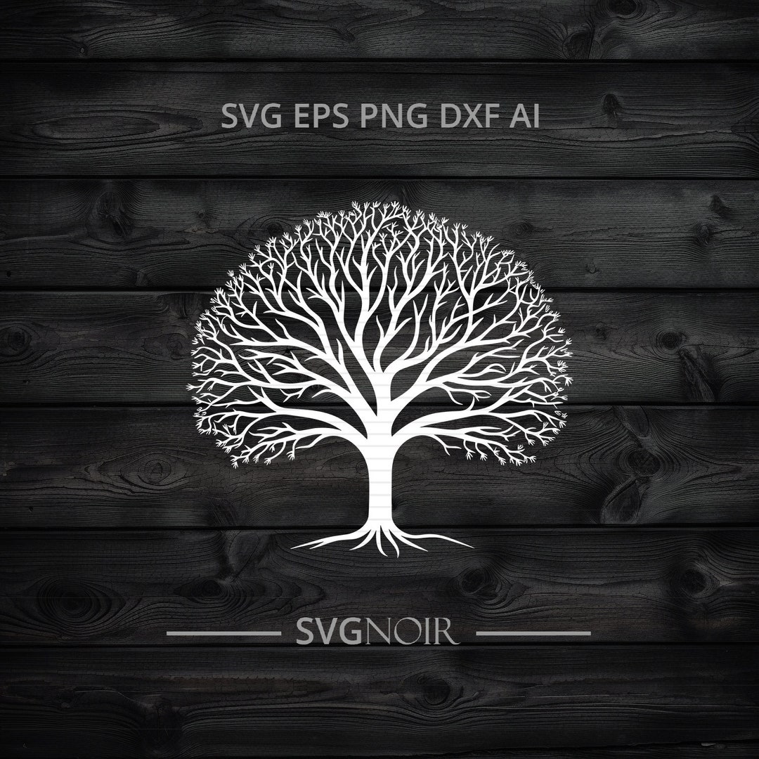 Tree Svg PNG EPS Dxf SVG Ai - Etsy