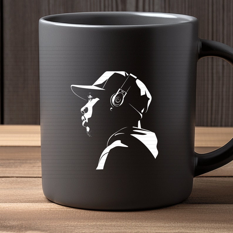 Hip Hop Rapper Svg PNG EPS Dxf SVG Ai - Etsy