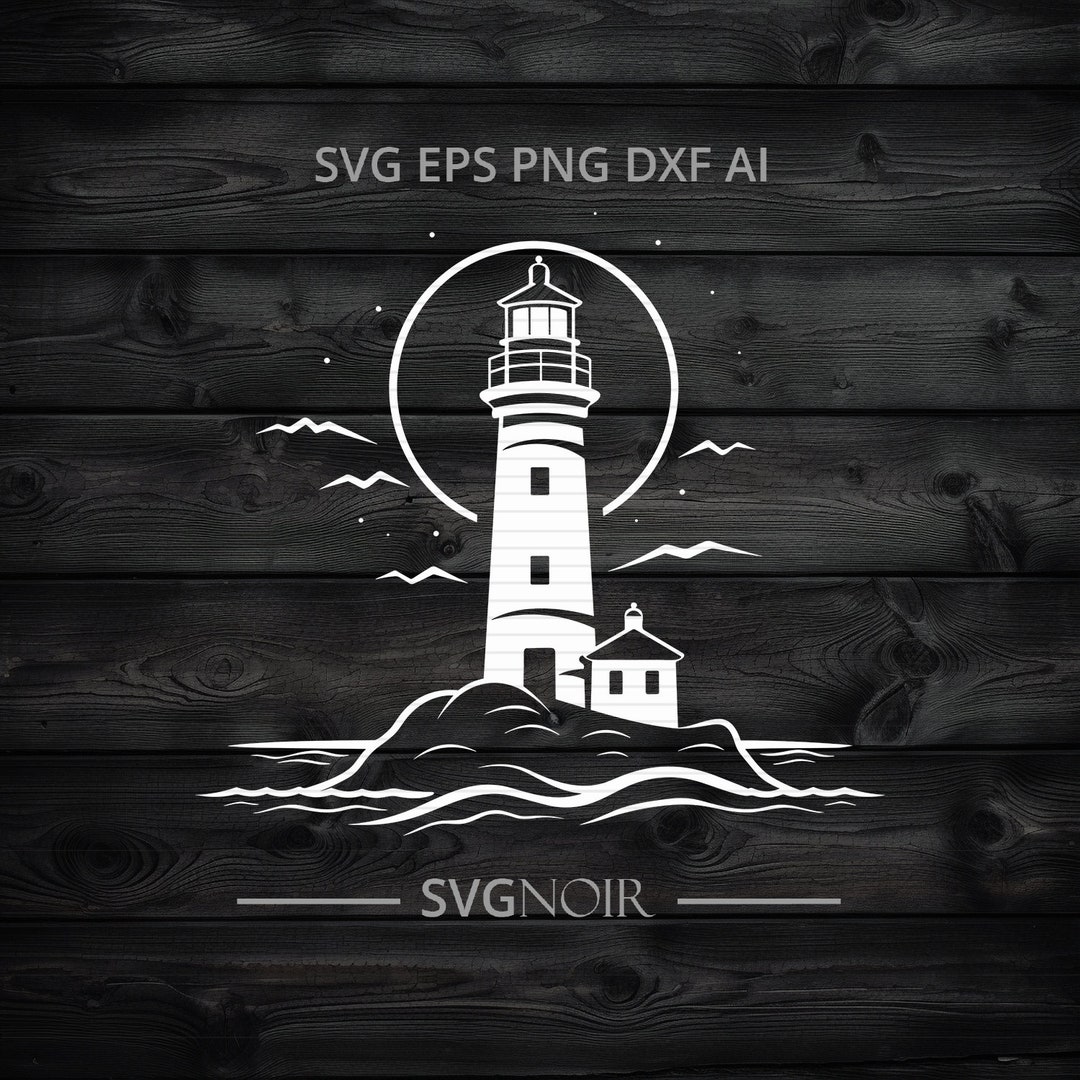 Lighthouse Svg PNG EPS Dxf SVG Ai - Etsy