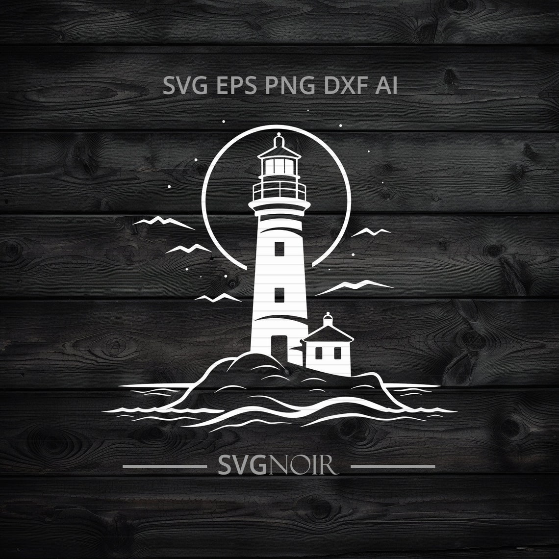 Lighthouse Svg PNG EPS Dxf SVG Ai - Etsy
