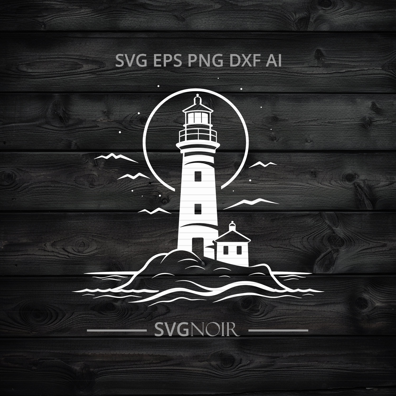 Lighthouse Svg PNG EPS Dxf SVG Ai - Etsy