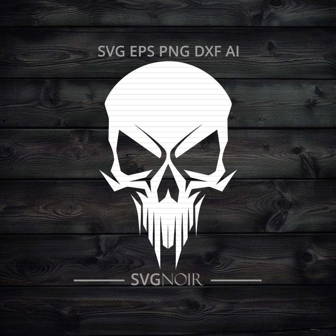 Teschio Vector Clipart in SVG, ai, DXF, eps, PNG / Cricut, Silhouette ...