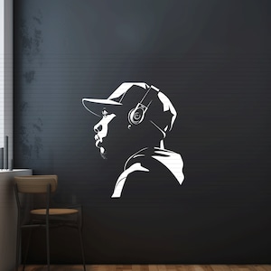 Hip Hop Rapper Svg PNG EPS Dxf SVG Ai - Etsy