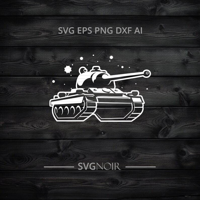 Cartoon Tank Svg PNG EPS Dxf SVG Ai Cricut & Silhouette - Etsy