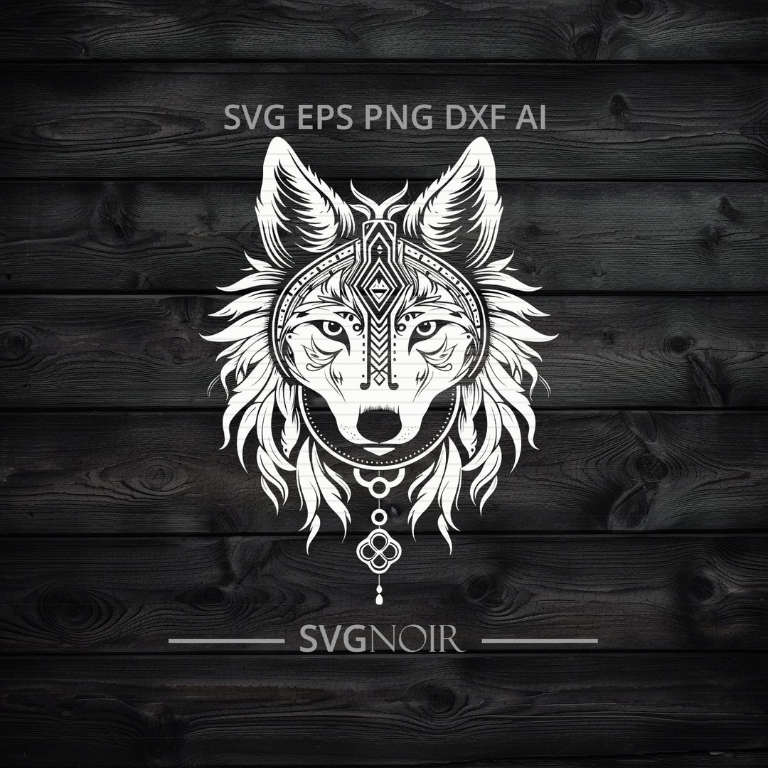 Coyote Head Vector Clipart in SVG, Ai, DXF, Eps, PNG Cricut, Silhouette ...