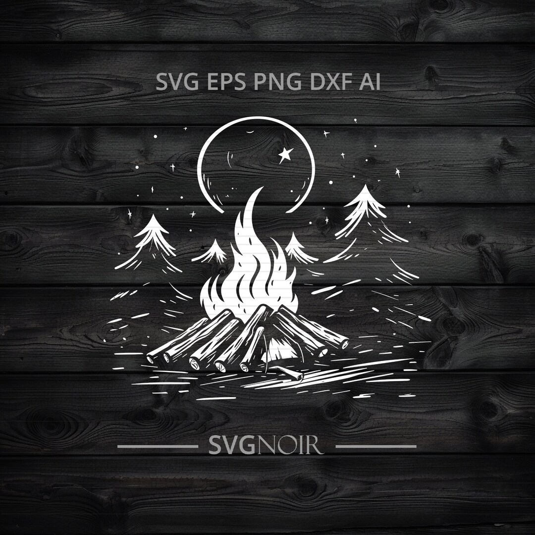 Boho Campfire Svg PNG EPS Dxf SVG Ai - Etsy