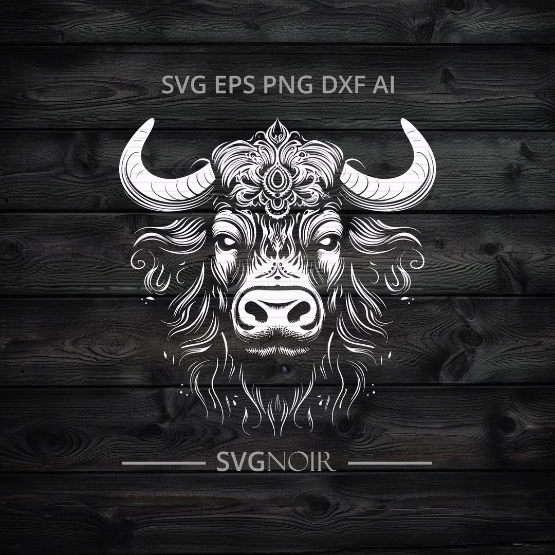 Bull Head Vector Clipart in SVG Ai DXF Eps PNG Cricut - Etsy UK